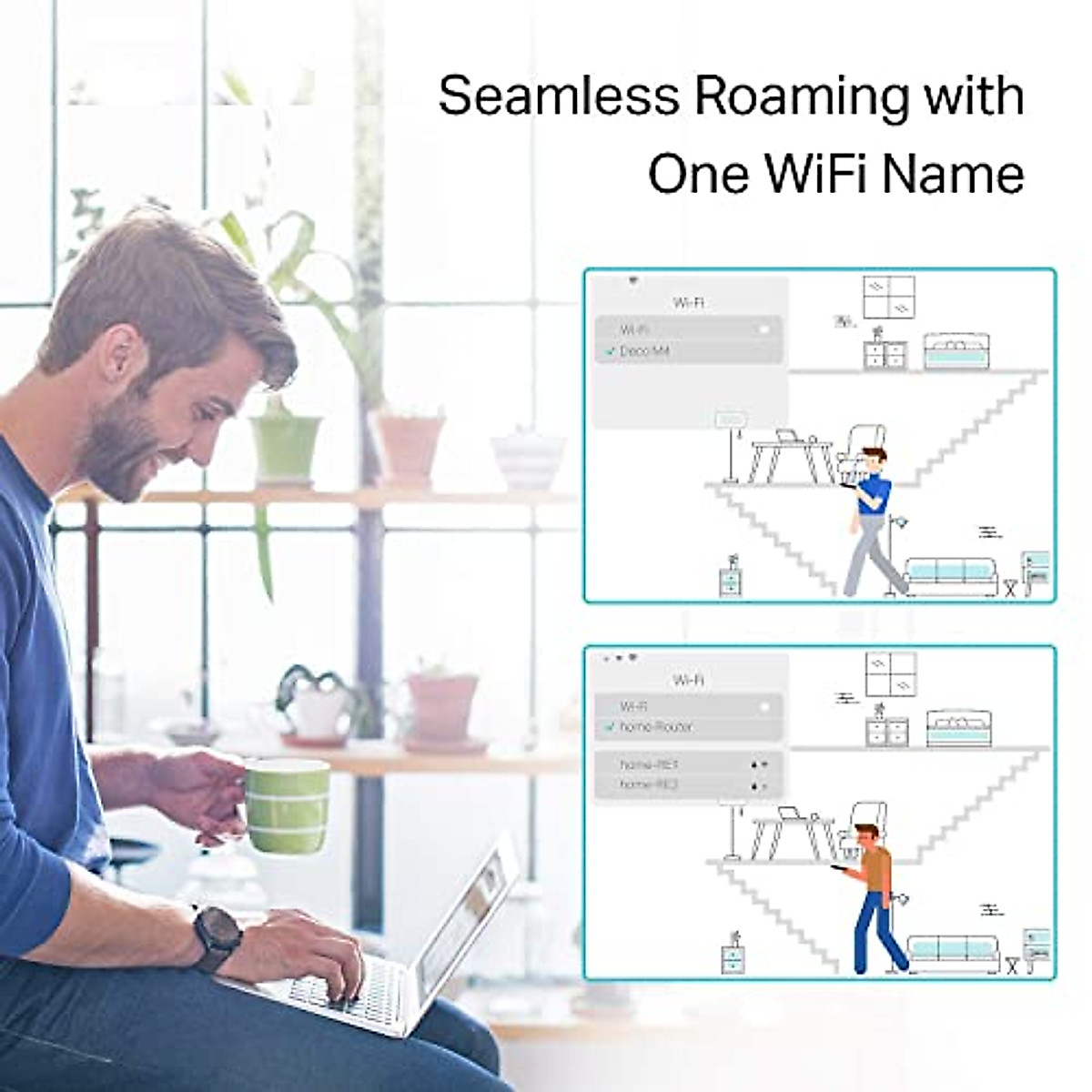 TP-Link Deco Whole Home Mesh WiFi System (Deco S4) – Up to 2,000 Sq.ft. Coverage, WiFi Router/Extender Replacement, Gigabit Ports, 1-Pack (Renewed)
