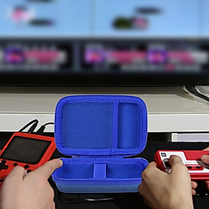 Aenllosi Hard Travel Case Replacment for Trovono/JAFATOY/GAMPLAE/Anyando/HIJJJPS Retro Game Handheld Console,Portable Video Games Systems Case,Mini Handheld Game Console Organizer(Blue,Case Only)