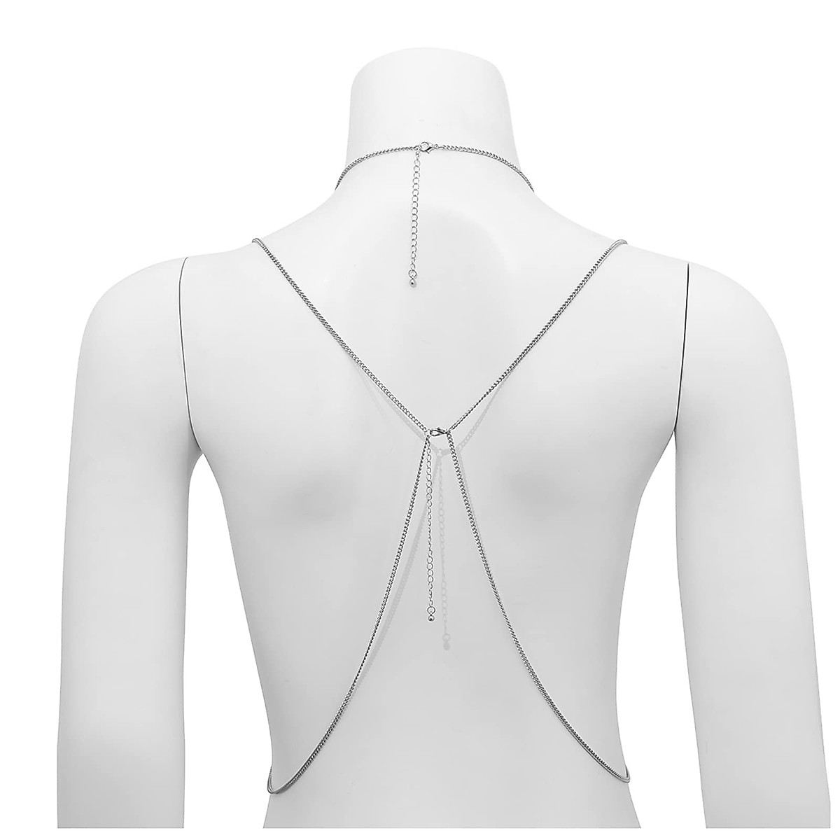 Summer Multi- layer Body Chain Sexy Spider Web Chest Chain Shoulder Bra Harness Choker Body Jewelry Accessories for Women