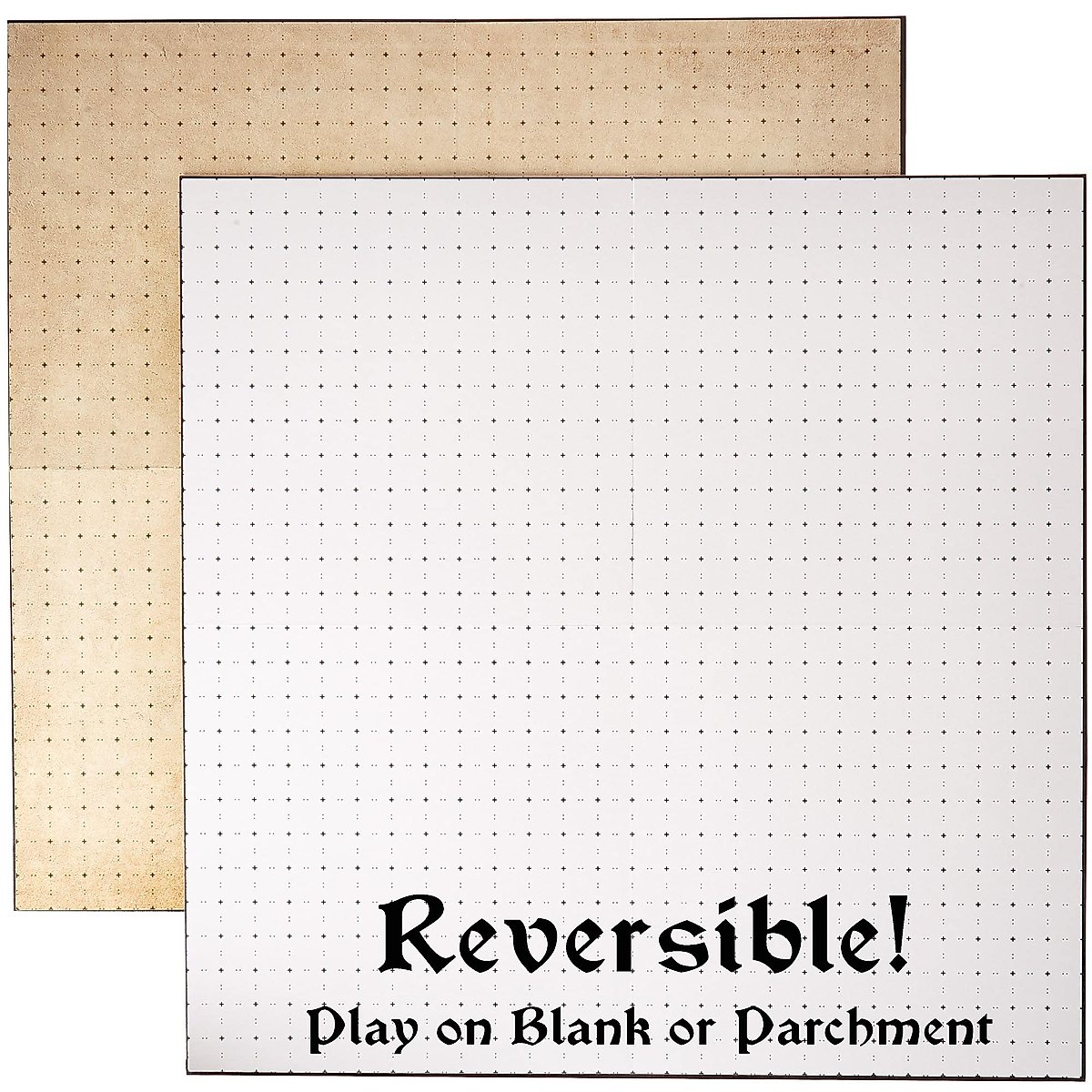 The Master's Atlas: Adventures Blank/Parchment Tabletop RPG Game Board - 26" x 26" Reusable Double-Sided Board Mat for Creating D&D & TTRPG Maps – Customizable GM Accessories for Role Playing Gaming