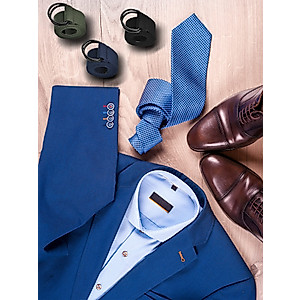 Funtery 3 Pieces Men Canvas Belt with Metal Double D Ring Buckle Military Style Casual Belts Fabric Canvas Waist Belts Closure Canvas Cloth Belts for Men and Women (Army Green, Black, Dark Blue)