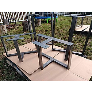metal table legs -t shaped table base -industrial table base -metal legs for table -rustic table legs -trestle table legs -trestle base -modern table legs