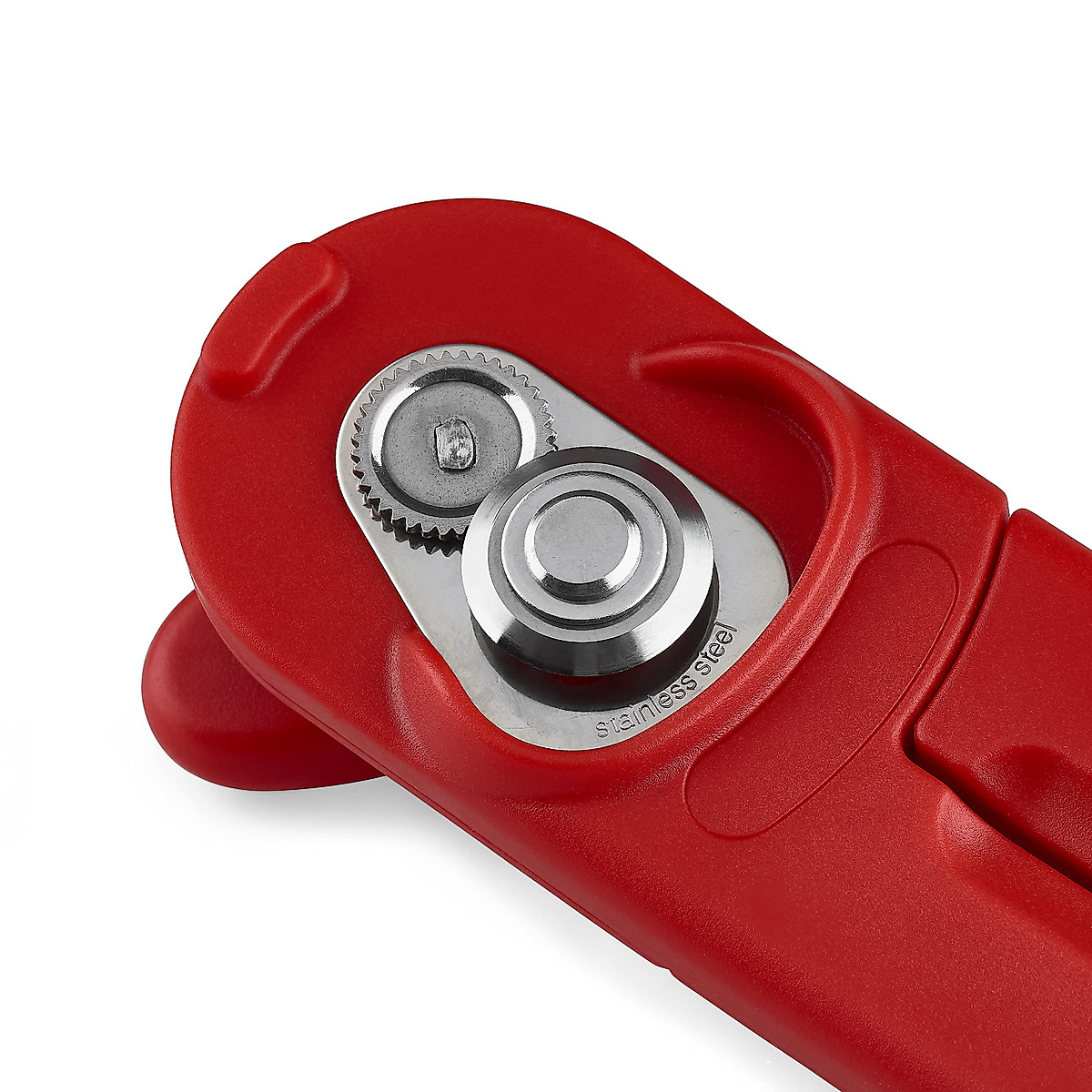 ZYLISS MagiCan Manual Can Opener with Lid Release - Red