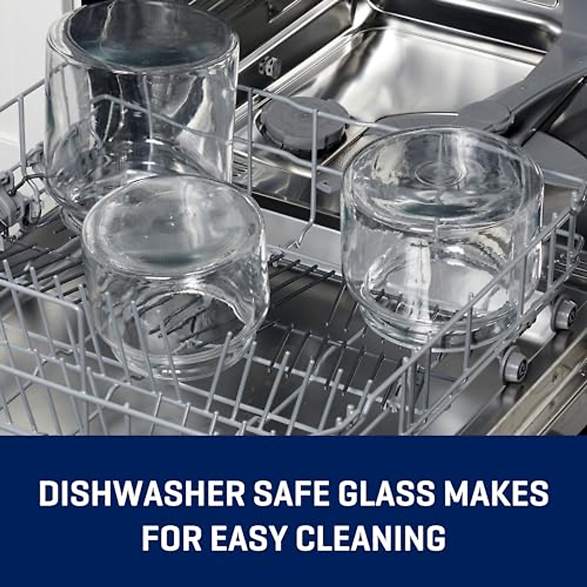 Anchor Hocking 1.5 Gallon Montana Glass Jar with Lid (2 piece, brushed metal, dishwasher safe)