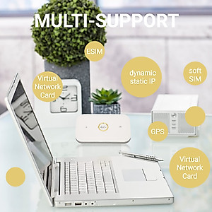 Mobile Hotspot, 150Mbps 4G LTE Router, Connect Up to 12 Devices, Portable Mini Mobile Hotspot with USB Charging Cable for Laptop Smartphone