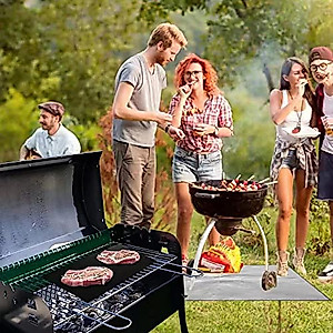 liboyixi Grill Mat Set of 5-Non-Stick BBQ Grill Mats, Reusable, and Easy to Clean - Works on Electric Grill Gas OutdoorCharcoal BBQ，Baking Mats - 15.75 x 13-Inch, Black