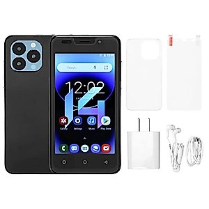 DAUERHAFT Face Recognition Smartphone, 4GB RAM 32GB ROM Dual Card Dual Standby 3G Mobile Phone for Reading Ebooks (US Plug)