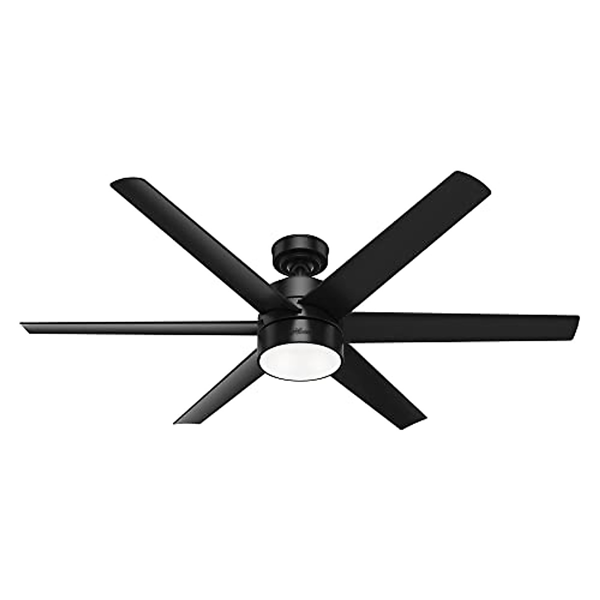Hunter Fan Company 59624 Solaria Ceiling Fan, 60, Matte Black Finish