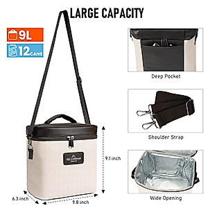 ADDIMOR Lunch Bag for Women Men - Cute Leather Luxurious Lunch Tote Bags Reusable Insulated Lunch Box Large Capacity Reusable Insulated Cooler for Work Picnic or Travel