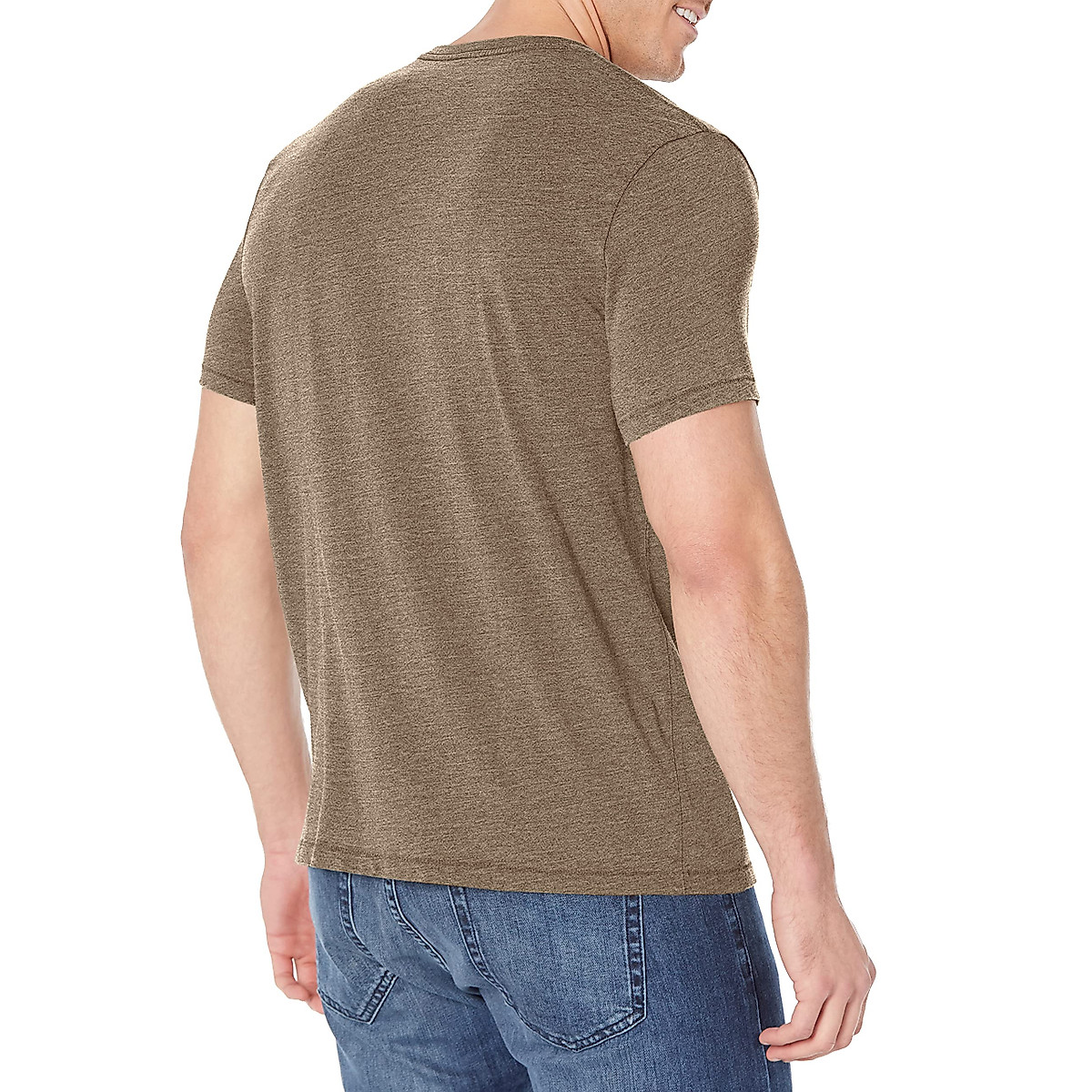 Lucky Brand mens Venice Burnout V-neck Tee T Shirt, Dark Olive, X-Large US