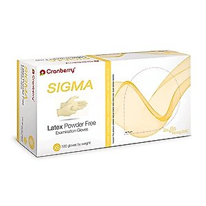 Cranberry USA Cranberry Sigma Latex Exam Gloves, Case of 1000, X-Small, 4.5 Mil