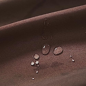 Outdoor Grill Gazebo 8 x 5 Ft, Shelter Tent, Double Tier Soft Top Canopy and Steel Frame with Hook & Bar Counters for Barbecue Picnic Party Garden (Brown)