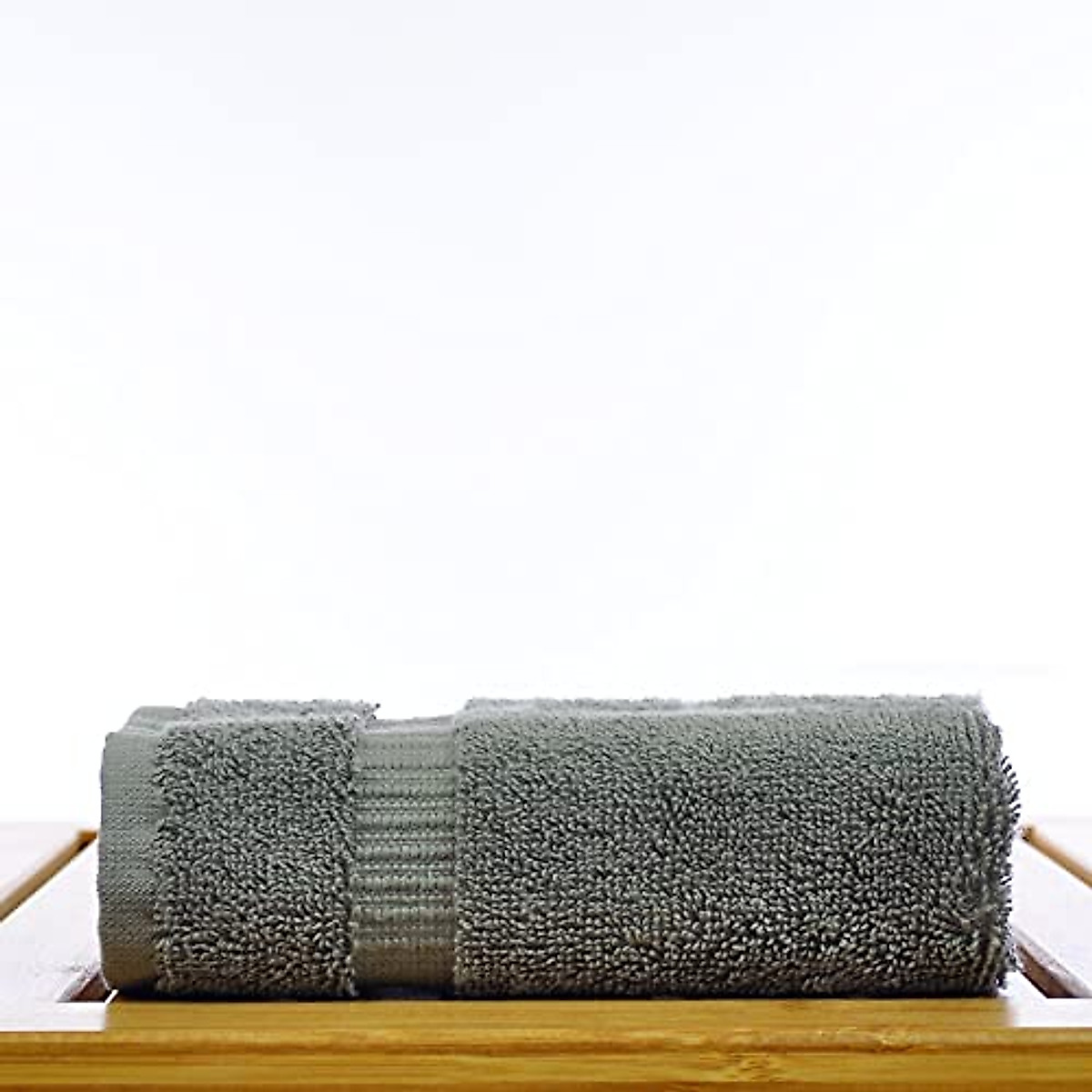 Luxury Hotel & Spa Collection Highly Absorbent, quick dry 100% Turkish Cotton 700 GSM, Eco friendly Towel, For Bathroom, Gymand Kitchen Dobby Border Soft Towel Set (Mix Color, Wash Cloths - Set of 12)