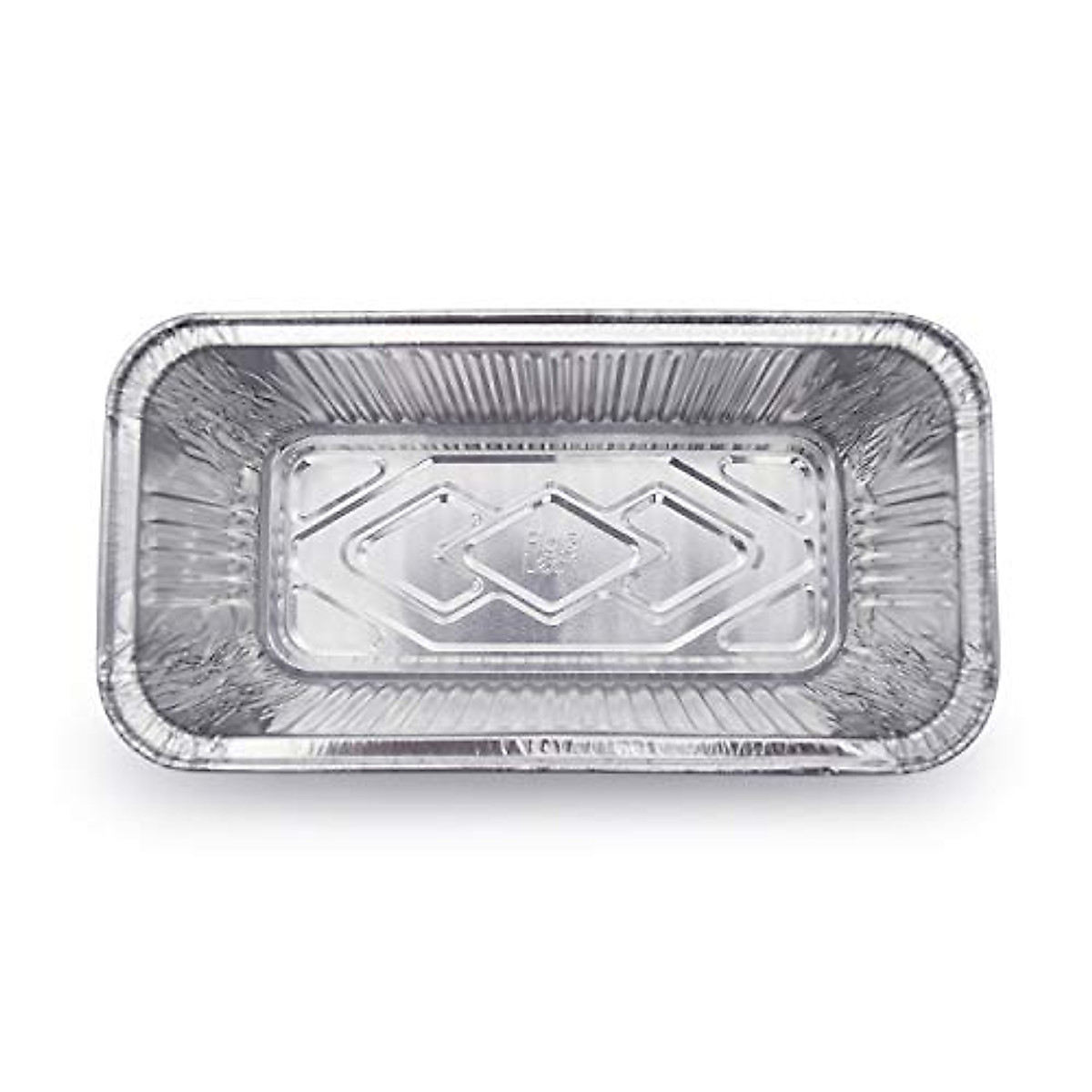 Fig & Leaf (60 Pack) Premium 2-LB Bread Loaf Baking Pans - 8.5" x 4.5" x 2.5" l Heavy Duty l Disposable Aluminum Foil Tins for Cakes Meatloaf Lasagna