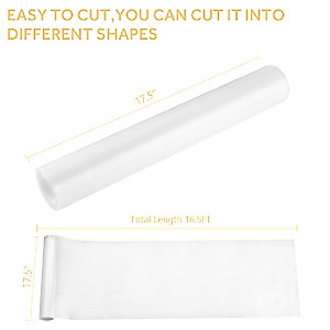 Shelf Liner Washable Cabinet Liner Non-Slip Drawer Liner Kitchen Shelves Liner Refrigerator Liner 17.5" x16.5FT