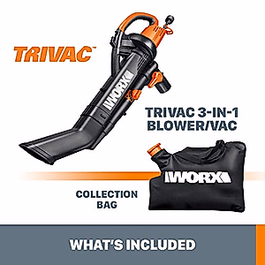 WORX WG505 TRIVAC 12 Amp 3-In-1 Electric Blower/Mulcher/Vacuum