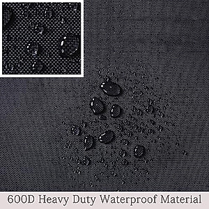 MRJ 600D Fabric Waterproof Outdoor Patio Furniture Covers - Protect Your Garden Furniture with Sun-Resistant 74 x 47 x 28 inch Dimensions