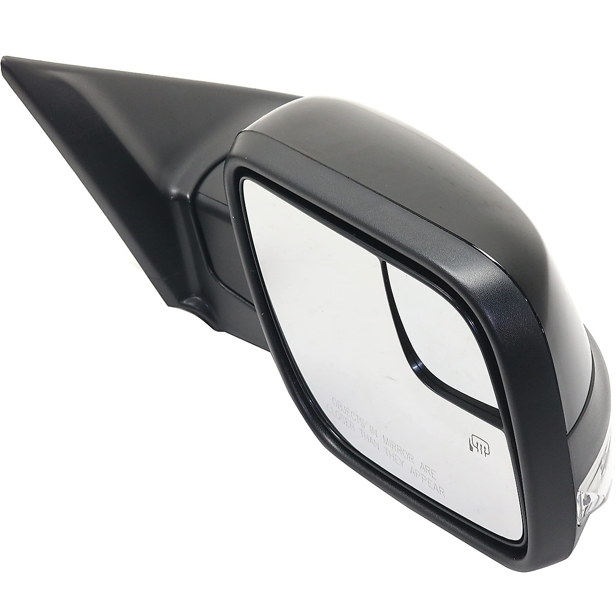 Kool Vue Passenger Side Power Heated Mirror for Ford Explorer 2016-2019 Manual Fold With Signal Light, Spotter Glass & Puddle Lamp; Without Memory & Auto-Dimming Paintable