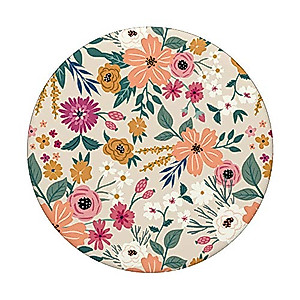 Beautiful Colorful Floral Flowers Design PopSockets PopGrip: Swappable Grip for Phones & Tablets