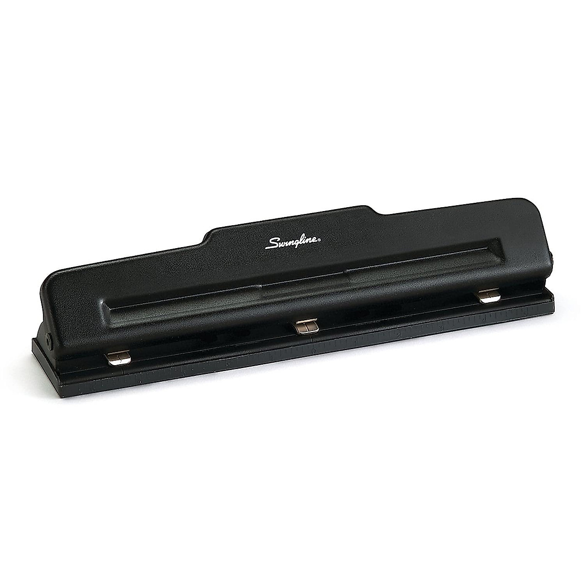 Swingline 2-3 Hole Punch, Semi-Adjustable, Light Duty Hole Puncher, 10 Sheet Punch Capacity, Black (74015)
