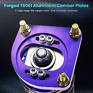 maXpeedingrods Coilovers for Ford Mustang 1994-2004, 4pcs Complete Assemblies Coilovers Suspension KIt, Coil Struts Shock Absorber Adjustable Height Lowering Kit by 1-3”, Blue