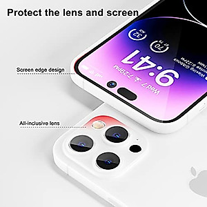 memumi [Upgraded Version for iPhone 14 Pro Max Ultra Thin Case, Lightweight PP Matte Finish Coating Slim Phone Case with 0.3 mm Minimalist Design Semi-Transparent White