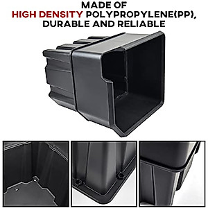SAUTVS Under Seat Storage Box for Polaris Ranger XP 1000 18-23, Poly Underseat Combined Storage Bin for Polaris Ranger XP 1000 / Crew XP 1000 Diesel EPS Accessories 2018-2023, Replace #2882910