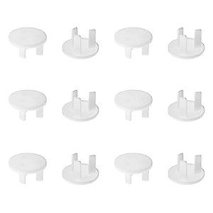 Fielect Outlet Plugs Covers Childproof Outlet Covers Protectors Electric Socket Cover Electrical Protector 3-Hole White 32Pcs