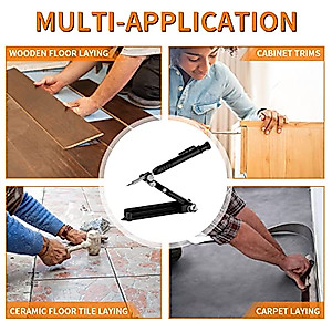 Newisdomake Multi-Function Scribing Tool, Construction Aluminum Alloy Scribe Tool with Deep Hole Pencil for DIY Woodworking, Compass Contour Gauge, Floor Corner Line Maker