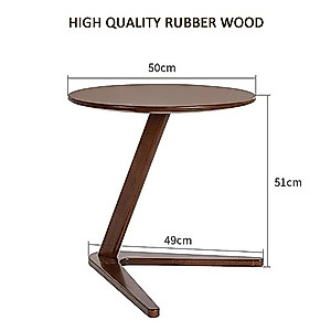 AAMNA Mini Coffee Table with V Base, Vintage Round End Tables, Sofa Table for Dining Room, Living Room, Kitchen, Bedroom, Sofa Side, Bedside,B