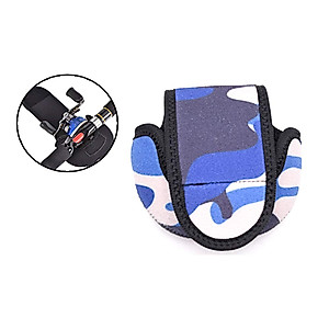 weizhang Fishing Reel Bag Protective Cover Baitcasting Trolling Spinning Fishing Reel Protective Case Pouch Sleeve Fishing Bags S Size (Camouflage, S)