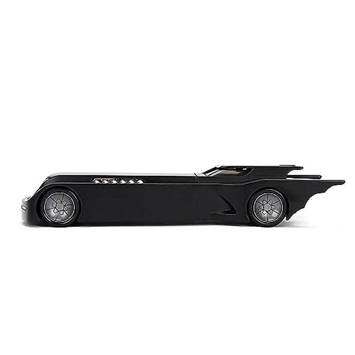 DC Comics 1:24 Batman Animated Series Batmobile Die-cast Car with 2.75" Batman Figure, Toys for Kids and Adults,Black