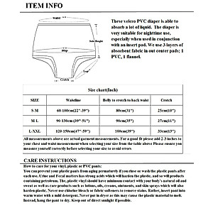 Haian ABDLAdult Incontinence AIO PVC Diapers (L-XXL, Baby Pink)