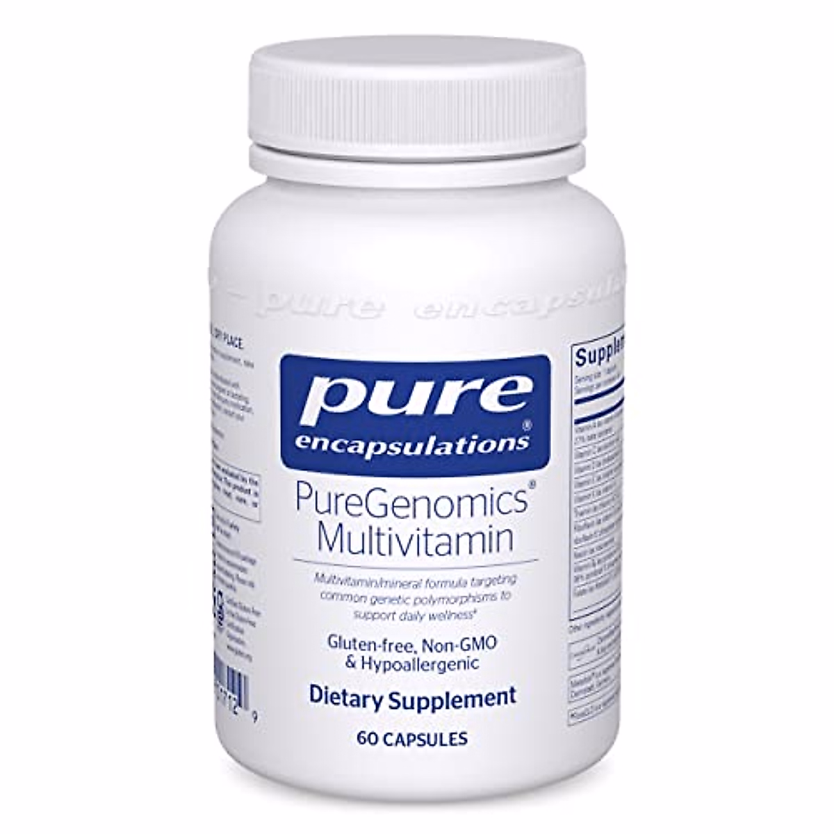 Pure Encapsulations PureGenomics Multivitamin | Supplement to Support Nutrient Requirements of Common Genetic Variations* | 60 Capsules
