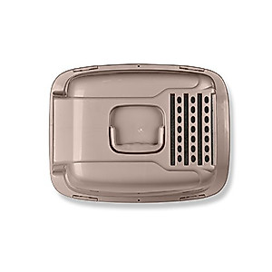 Van Ness Pets Odor Control Large Enclosed Sifting Cat Pan with Odor Door, Hooded, Beige, CP66