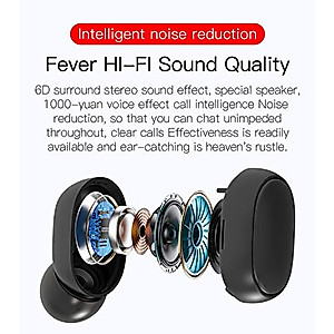 E6S TWS Bluetooth Earphones Wireless Earbuds for Xiaomi Redmi Noise Cancelling Headsets with Microphone Handsfree Headphones