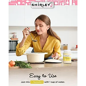 Shirley J Bouillon Powder - Rich, Concentrated, & Less Sodium Chicken Bouillon - Easy to Use Chicken Powder for Soup, Stew, Gravy, & More - 1 lb.