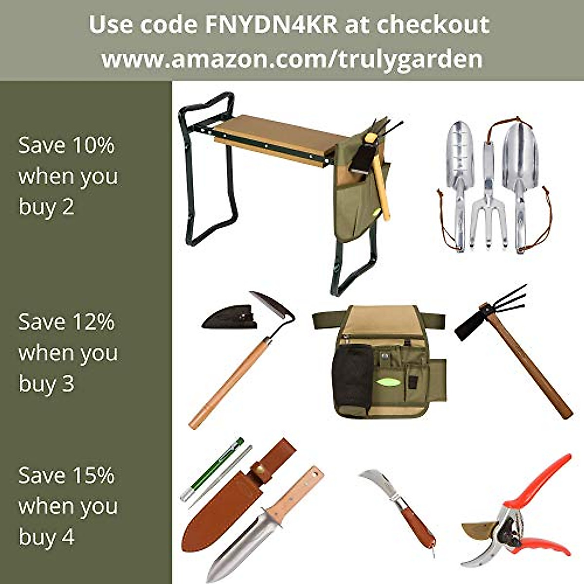 Garden Tool Bag – Makes Gardening Easy – Carry All Your Garden Tools and Supplies – Perfect Garden Tote and Bucket Organizer for Passionate Gardeners