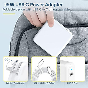 MacBook Pro Charger 96W USB C Charger for MacBook Pro 16, 15, 14, 13 inch 2024, 2023, 2022, 2021, M3 M2 M1 Mac Book Air USB C Laptop Power Adapter with LED, 5A Cable Charging