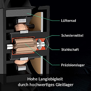 ARCTIC P12 (5 Pack) - PC Fans, 120mm Case Fan, Pressure-optimised, Quiet Motor, Computer, Fan Speed: 1800 RPM - Black