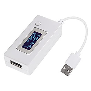 ACEIRMC 3pcs USB Volatage/Amps Power Meter, Tester Multimeter Test Speed of Charger, Cables, Computer, Power Bank (USB White)