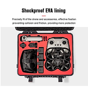 FVW DJI Avata Carrying Case, Portable Waterproof Travel Bag Hard Case for DJI Avata Drone and Remote Controller (Drone and Accessories are NOT Included)