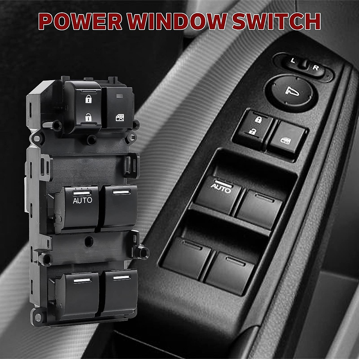 35750-TB0-H01 Driver Side Master Power Window Switch Replacement for Honda Accord 2008 2009 2010 2011 2012, Replace# 35750-TBD-H13, 35750-TA0-A02