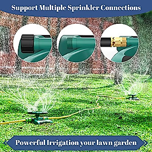 Sprinkler, Sprinklers for Lawn Garden Oscillating Water for Lawns Large Yard Area Hose Rotating Watering Grass Outdoor