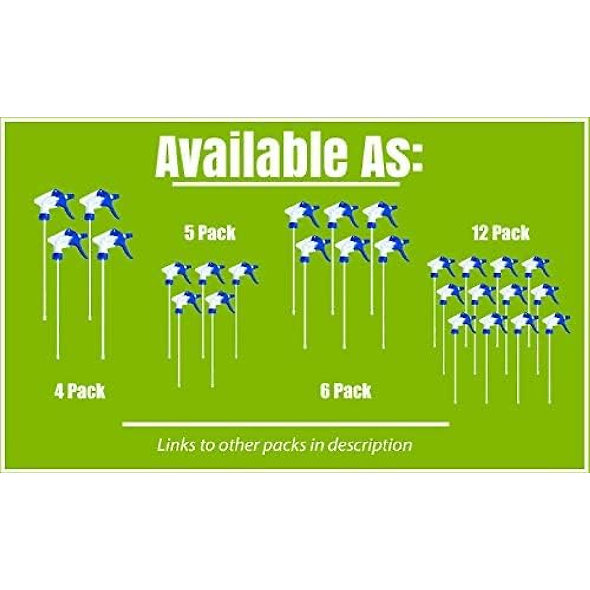 Gold Standard 32 oz Spray Bottle Trigger Replacement -- Commercial Spray Nozzles -- Trigger Sprayer Bottle Heads for Plastic Spray Bottles -- Spray Triggers for Industrial Spray Bottles (12 Triggers)