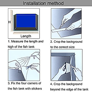 ELEBOX Fish Aquarium Background Starfish Blue Sky Beach Shell Seaweed Fish Tank Poster Background 19" x 48"