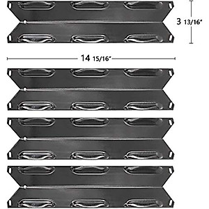 Hongso Grill Burner Tube, Heat Plate Shield, Crossover, Gas Grill Repair Kit for Kenmore 146.16197210, 146.34611410, 146.23678310, 146.10016510, 146.16132110, 146.34461410, BBQ Pro 146.23676310