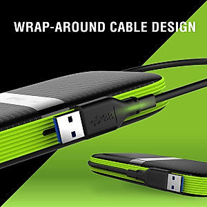 Silicon Power Black 1TB Rugged Portable External Hard Drive Armor A60, Shockproof USB 3.0 for PC, Mac, Xbox and PS4, Black