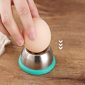 Egg Piercer, Hard Boiled Egg Peeler Raw Eggs Egg Pricker Egg Hole Puncher Stainless Steel Needle Egg Punch Egg Separator for Raw Eggs, Egg Separators Specialty Tools and Gadgets