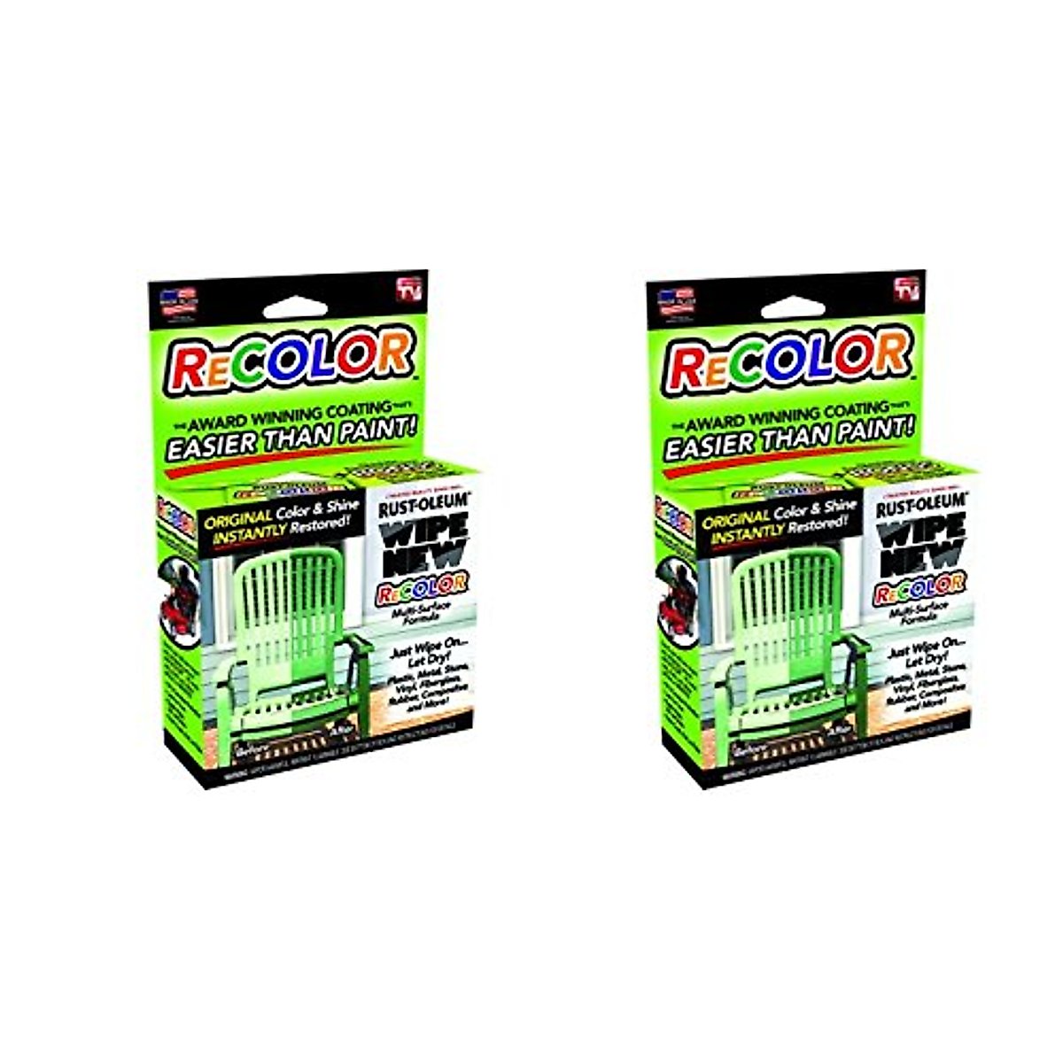 Wipe New Rust-oleum R6PCRTLKIT Recolor Paint Restorer with Wipe-On Applicator Set of 2